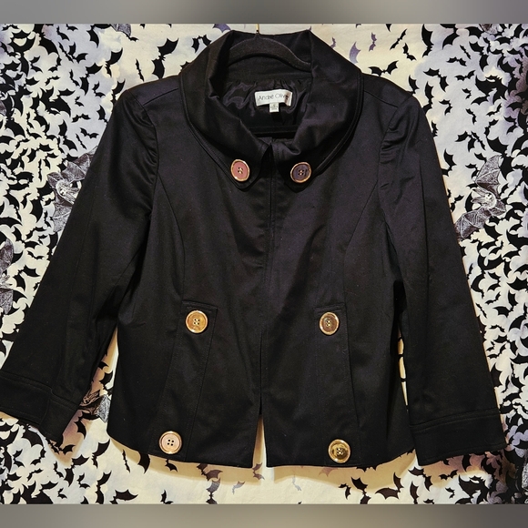 Andre Oliver | Jackets & Coats | Andre Oliver Jacket Blazer Black Gold ...